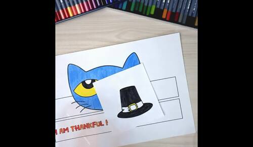 Pete the Cat Thanksgiving Headband Craft – Differentiated Activity