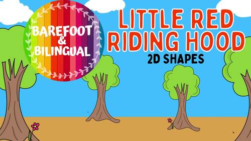Little Red Riding Hood 2D Shape Clipart | DELUXE 3 in 1 Set | TPT