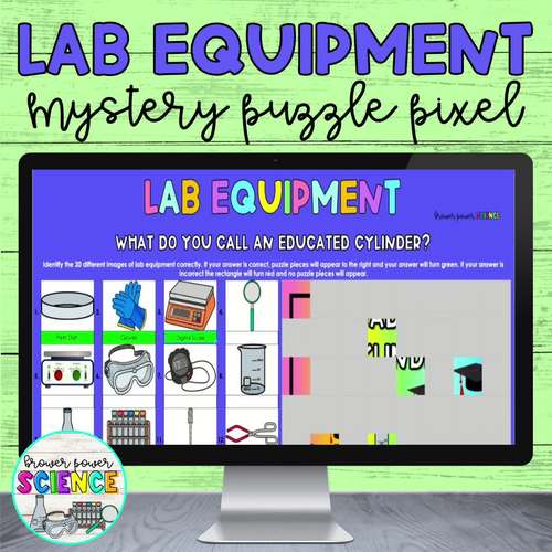 Lab Equipment Mystery Picture Pixel by Brower Power Science | TPT