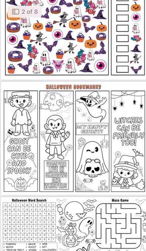 Halloween Placemats and Activities | Fun Printable Halloween Worksheets ...