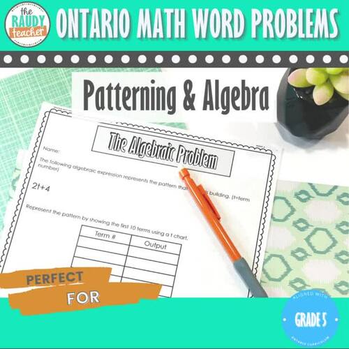 Problem of the Week | Patterning and Algebra | Gr 5 Ontario Math Curriculum