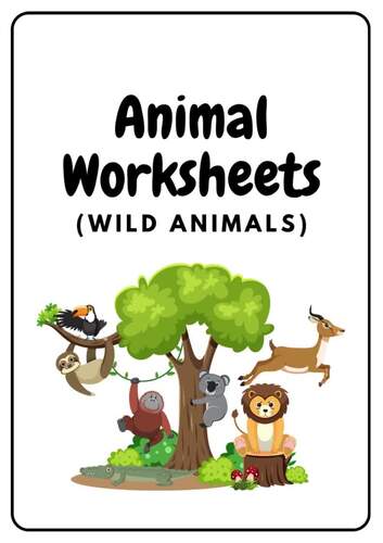 Animal World English Worksheets | Tracing, Wordsearch, Unscramble, Matching