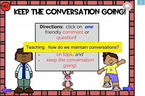 Boom Cards Elementary Social Skills Autism Conversation Skills | TpT