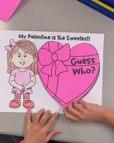 My Secret Palentine | Inference Activity | Craft | Valentine's Day