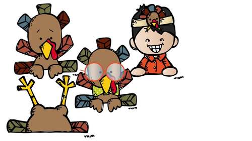 Thanksgiving Hangerz clip art digi stamp Mini by Melonheadz Clipart