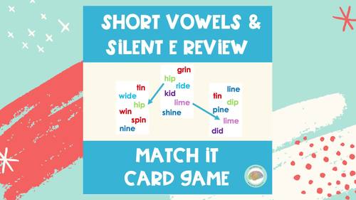 Short vowel and Silent e review game for reading, CVC and CVCe | TPT