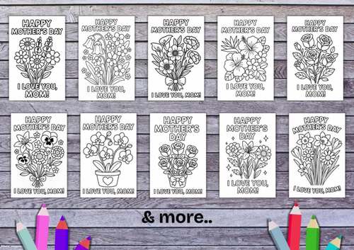 Flowers for Mom: 25 Mother's Day Coloring Pages | Preschool & Kindergarten