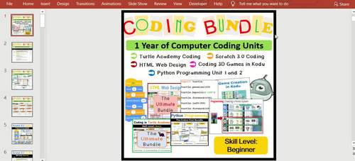 Middle School Computer Science Coding Curriulum for Beginners | TPT