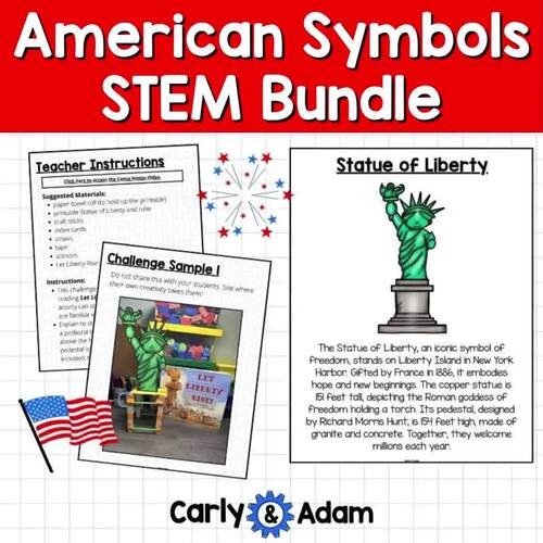 American Symbols Read Aloud STEM Activities Bundle America's 250