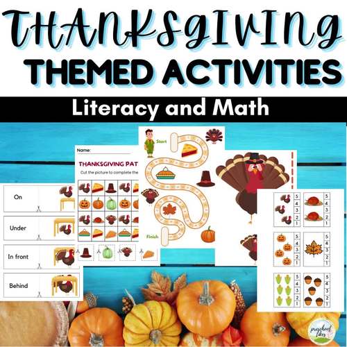Thanksgiving Activities - Thanksgiving Math - Literacy Centers - Fall ...