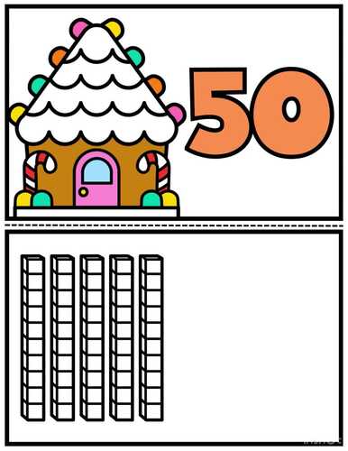 Gingerbread Themed Skip Counting by 10s Matching Cards | 1st Grade Task ...