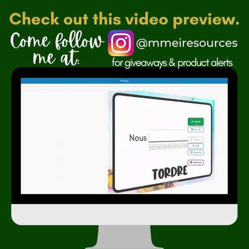 Les verbes en RE | BOOM Cards | French Digital Task Cards by Mme I's ...