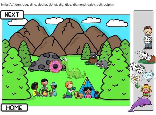 Sound Loaded Articulation Scenes D Sound Boom Cards by PlayingSpeech