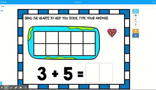 Earth Day Math Addition to 10 Distance Learning by Krafty In Kinder Shop