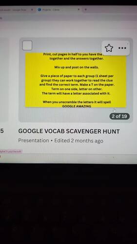 Google apps Printable teambuilding game Activity elementary/middle school