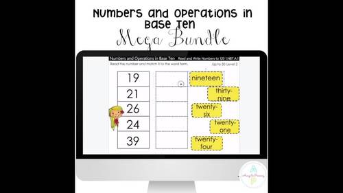 Digital Number and Operations in Base Ten Bundle l 1st Grade l Google l ...