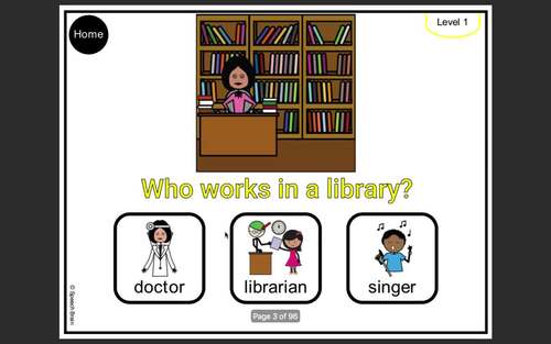 Who Questions Speech Therapy Activity No Print 3 Levels by Speech Brain