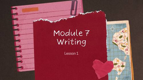 4th Grade HMH Into Writing Module 7 Lesson 1 Slides | TPT