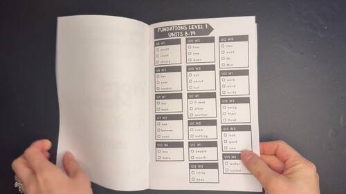 Fundations Level 1 Trick Words | Units 8–14 Mapping Bookle, Flashcards ...