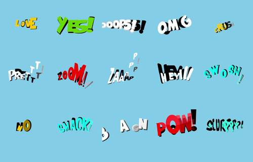 15 Animated Comic Texts #1 by The Asset Shop dot Design | TPT