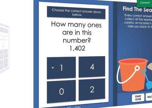 Place Value to 4 Digits Boom Cards ™ Digital Math Game by 3rd Grade Engaged