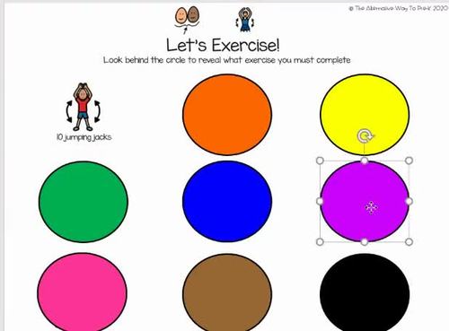 Exercise Study Creative Curriculum Digital Interactive Slides | TPT