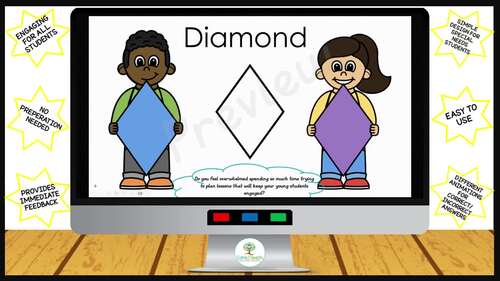 Diamond Interactive PowerPoint Activity | Preschool, Prek, TK, K & Spec ...