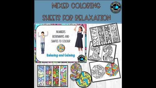 coloring for relaxation and mindfulness for stress free kids | TPT