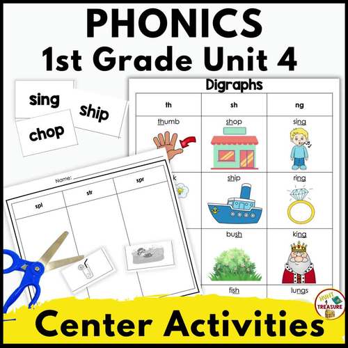 Benchmark Advance Phonics Anchor Charts and Activities | 1st Grade Unit 4