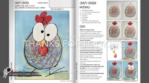 12 Elementary Art Sub Plans Bundle & Binder, One Page Lessons ...