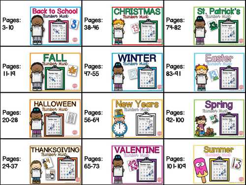 Number Hunt Bundle by Erika Deane | TPT