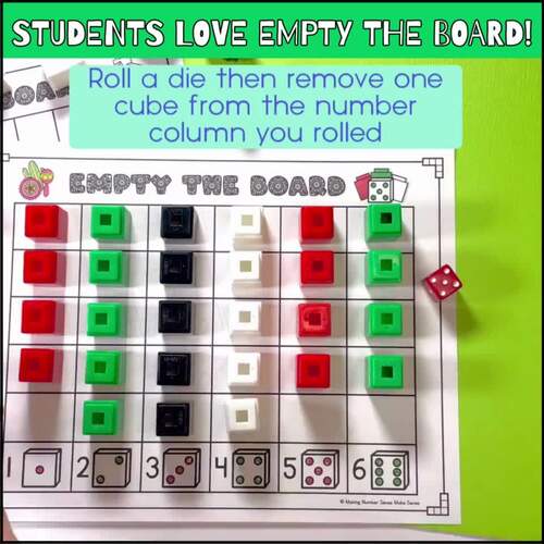 Cinco de Mayo Number Sense & Addition Math Dice Center Game - Empty the ...
