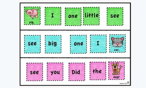 Sight Word Sentences Kindergarten First Grade Distance Learning by ...