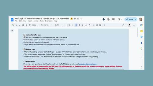 Personal Narrative Writing Unit: Google+Print-Classwork, Models ...