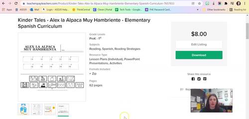 Kinder Tales - Alex la Alpaca Muy Hambriente - Elementary Spanish ...