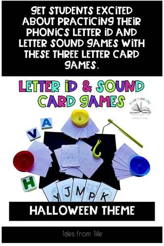 Halloween Themed Letter Identification & Sounds Card Games by Tales ...