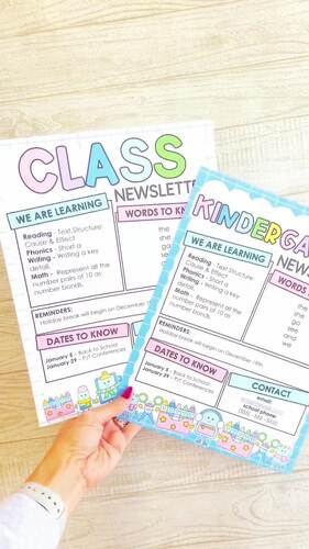 Winter Newsletters | January Newsletter | January Calendar | Editable ...