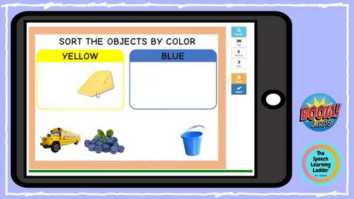 Real Objects Color Sorting Activity Boom Cards Set 2 | TPT