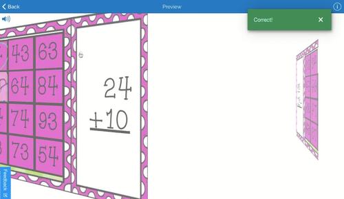 1st Grade Easter and Spring | Add Multiples of Ten | Picture Reveal | Boom