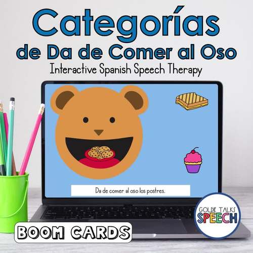 Categories Feed the Bear Activity Boom Cards Spanish Speech Therapy ...