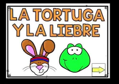 Fábula La liebre y la tortuga | Fable The Tortoise and the Hare in Spanish