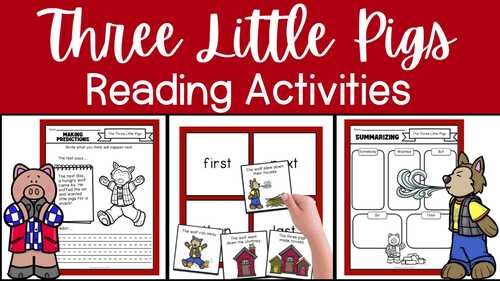 The Three Little Pigs Comprehension Activities For Your Reading Centers
