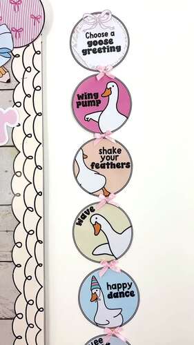 Cute Silly Goose Door Decor - Greetings at the Door Choice Board ...