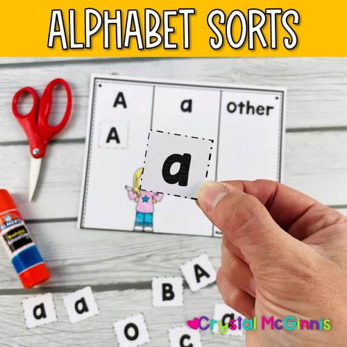 Alphabet Sort Letter Recognition Activities - 30 Alphabet Practice ...
