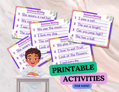 Reading and Writing | Sentence Writing | Fun Reading Activities | TPT