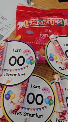 100th Day Candy Tags by LunaLearning | TPT
