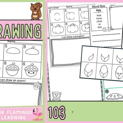 Fall Directed Drawing Draw and Write Directed Drawing Kindergarten ...