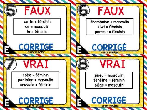 Cartes à Tâches CODES QR (Le genre) 2e année by Prof Numeric | TPT