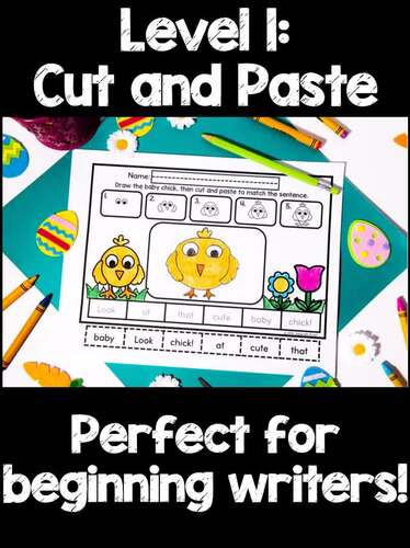 Easter Sentence Writing and Directed Drawing Worksheets by Especially Smart