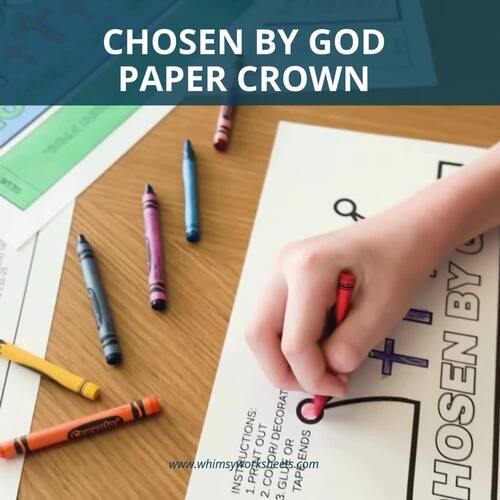 Christian Craft for Kids | Chosen By God Printable Bible Lesson ...